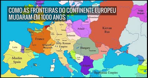 Mapa Da Europa Ano 1000 Dc Até 2000 Portugal Glorioso