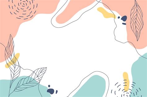 손으로 그린 추상 낙서 배경 무료 벡터