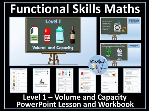Volume And Capacity Level 1 Functional Skills Maths Teaching Resources