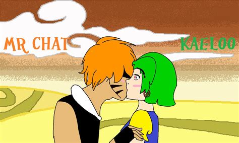Mrchat And Kaeloo Kiss Human By Funny Fun On Deviantart