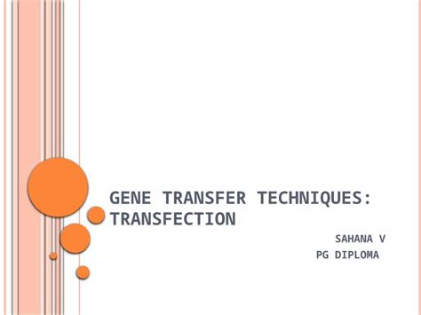 Pptx Gene Transfer Techniques Dokumentips