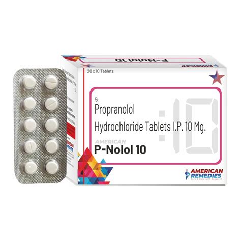 Propranolol Hydrochloride Tablet Manufacturers In India
