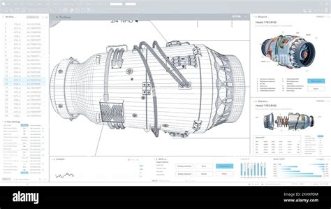Mock Up Template Of Light Interface Of Professional Cad Computer