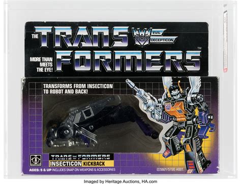 Transformers G1 Insecticon Kickback Afa 80 Trademark Logo Lot