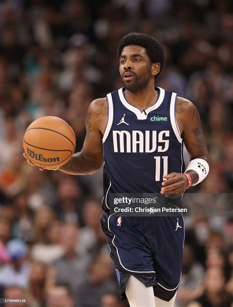 Kyrie Irving Of The Dallas Mavericks Handles The Ball During The Nba