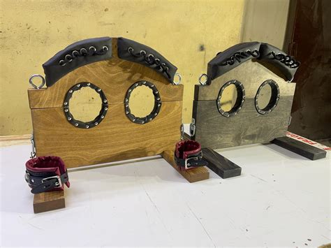 Bdsm Foot Fetish Fixation Handcrafted Leg Shackles Bondage Furniture