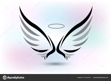 Angel Wings Logo Stock Vector Image By ©glopphy 315137914