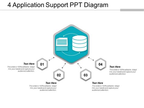 4 Application Support Ppt Diagram Powerpoint Shapes Powerpoint Slide Deck Template