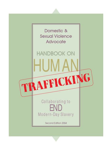 Domestic Sexual Violence Advocate Handbook Human Trafficking Pdf