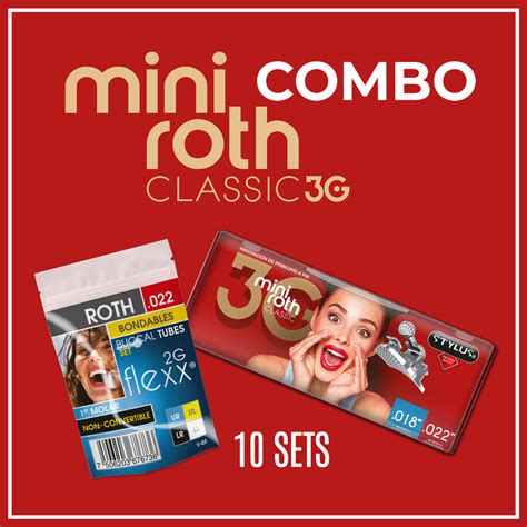 Combo Mini Roth 3g 10 Sets De Brackets 10 Sets De Tubos Ahkimpech