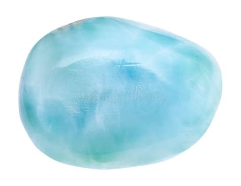 Tumbled Larimar Gem Stone on Dark Stock Image - Image of geology, gemstone: 103410143