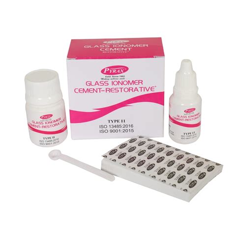 Pyrax Permanent Glass Ionomer Dental Cement Crown Bridge Fixing Type Ii