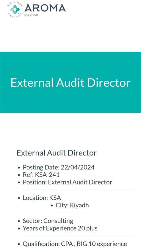 Audit Director Opportunity Mohammed Marzouk Mesaa