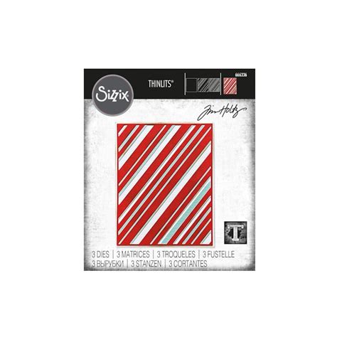 Sizzix Thinlits Die Set 3pk Layered Stripes By Tim Holtz 3200 Chf