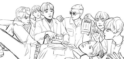 Bts Members Coloring Page Download Print Or Color Online For Free