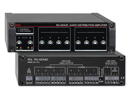 Ru Ada4d Audio Distribution Amplifier Rdl®