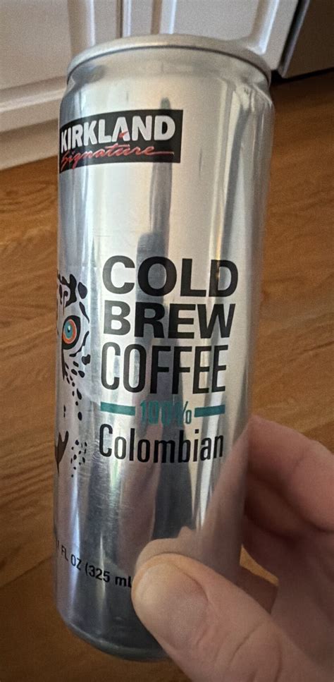Cold Brew Coffee 100 Colombian Kirkland Signature 325 Ml