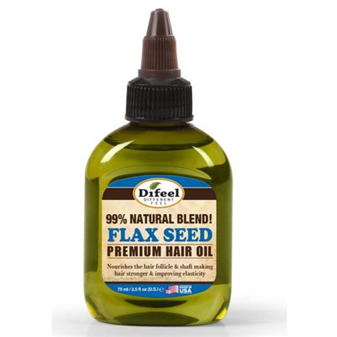 Difeel Premium Natural Hair Oil Flax Seed Hair Oil 25 Oz