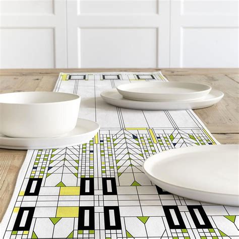 Frank Lloyd Wright Tree Of Life Table Runner