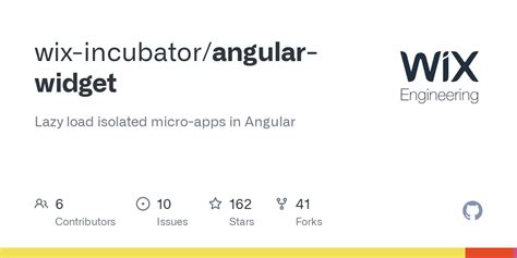 Github Wix Incubatorangular Widget Lazy Load Isolated Micro Apps In