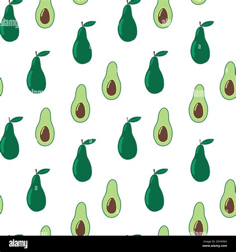 Vector avocado seamless pattern Stock Vector Image & Art - Alamy