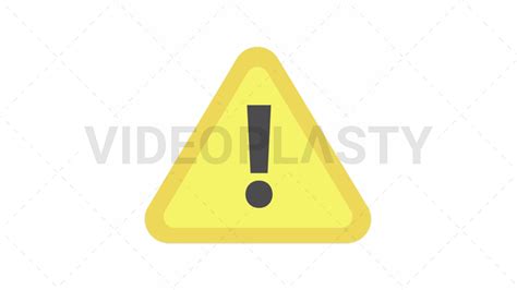 Caution Sign Icon Royalty Free Stock Animation Videoplasty