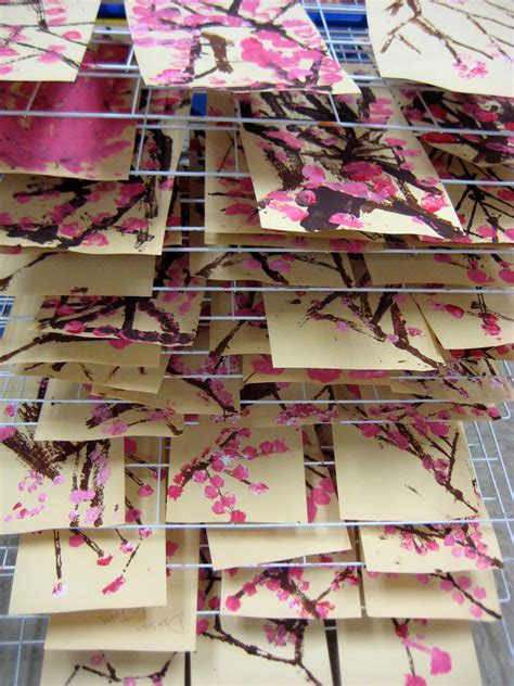 Experiments In Art Education Cherry Blossom Scrolls K 1