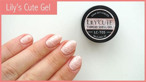 Lilys Cute Thread Shell Gel Tutorial Youtube