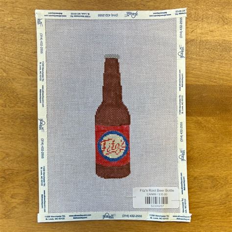 Fitzs Root Beer Bottle The Needlepoint Clubhouse