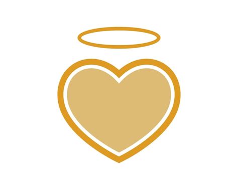 Premium Vector Love Shape With Circle Angel