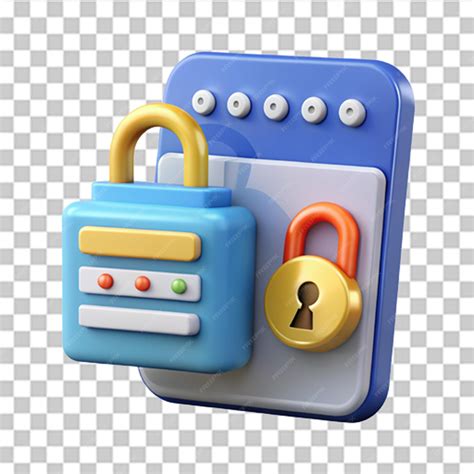 3d Incorrect Password Padlock And Password Personal Data Protection On