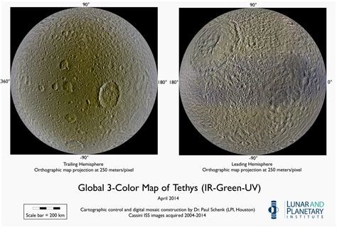 Photos Spectacular Color Maps Of Saturns Moons By Cassini Space