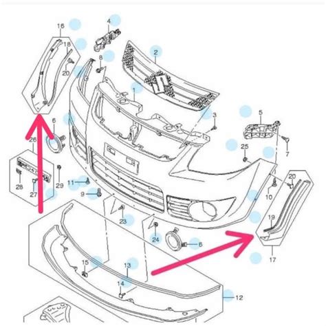 Jual Lis Plastik Fender Bemper Depan Suzuki Sx4 X Over Shopee Indonesia