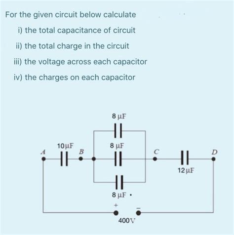 Solved For The Given Circuit Below Calculate I The Total Chegg