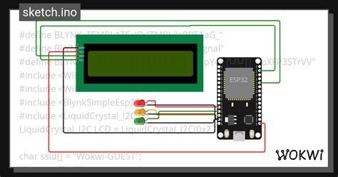 Traffic Signal Wokwi ESP STM Arduino Simulator