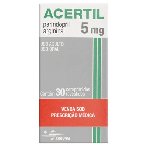Acertil 5mg Servier 30 Comprimidos Revestidos