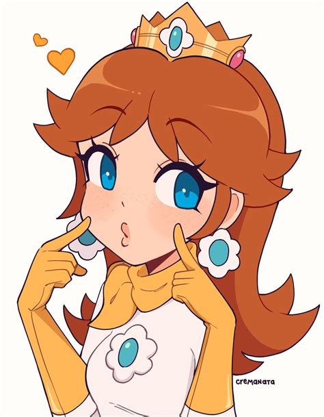 Daisy Being Cute By Cremanata Rmushroomkingdomwaifus