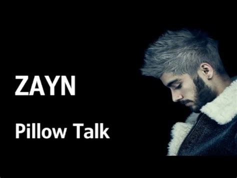 Zayn Pillow Talk Lyrics Youtube