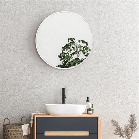 Specchio Rotondo Da Parete Ø 60 Cm Specchio Bagno Tondo Specchio Con