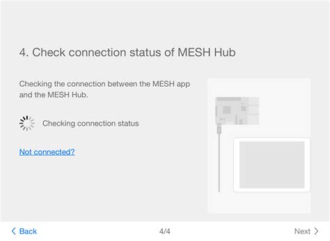 mesh hub initial setup mesh support