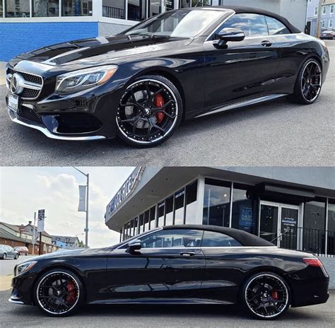 Black Mercedes S Class Convertible Car