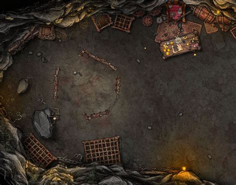 Cliffside Cave [preview] Sanctum Of Maps Ritual Site Battle Map
