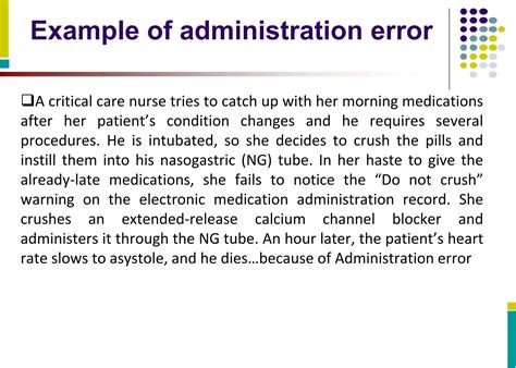 Medication Errors Types Reporting Prevention Pptx
