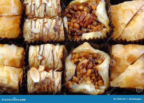 Different Varieties Of Baklava Stock Image Image Of White Food 7696143