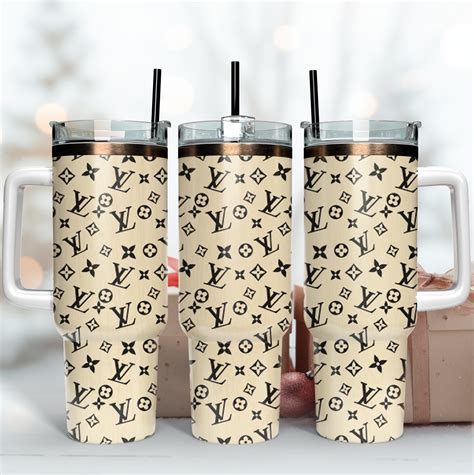 Louis Vuitton Lv Logo Print Custom Stanley Cup 40 Oz 30 Oz Tumbler With
