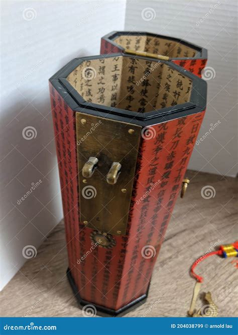 Chinese Scroll Holder Stock Image Image Of Carving 204038799