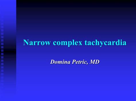 Narrow Complex Tachycardia Ppsx