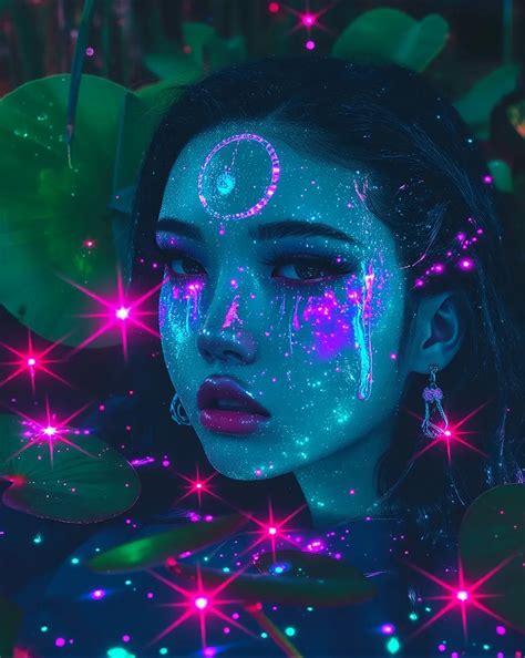Bioluminescent Water Spirit A Eye Free Ai Photo Generator Starryai