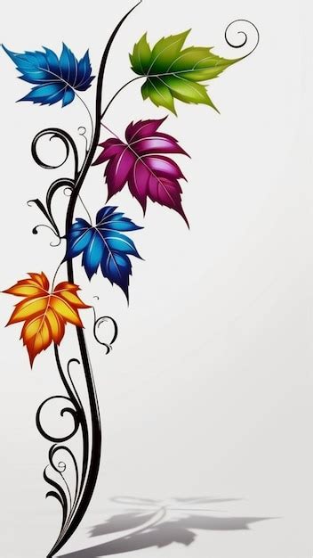 Premium Photo Natures Canvas Artistic Representation Of Vine And Leaves