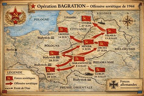 Opération Bagration 1944 Histoire Contextedéroulement